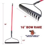 16" Bow Rake with Fiberglass Handle - Bully Tools, Inc.