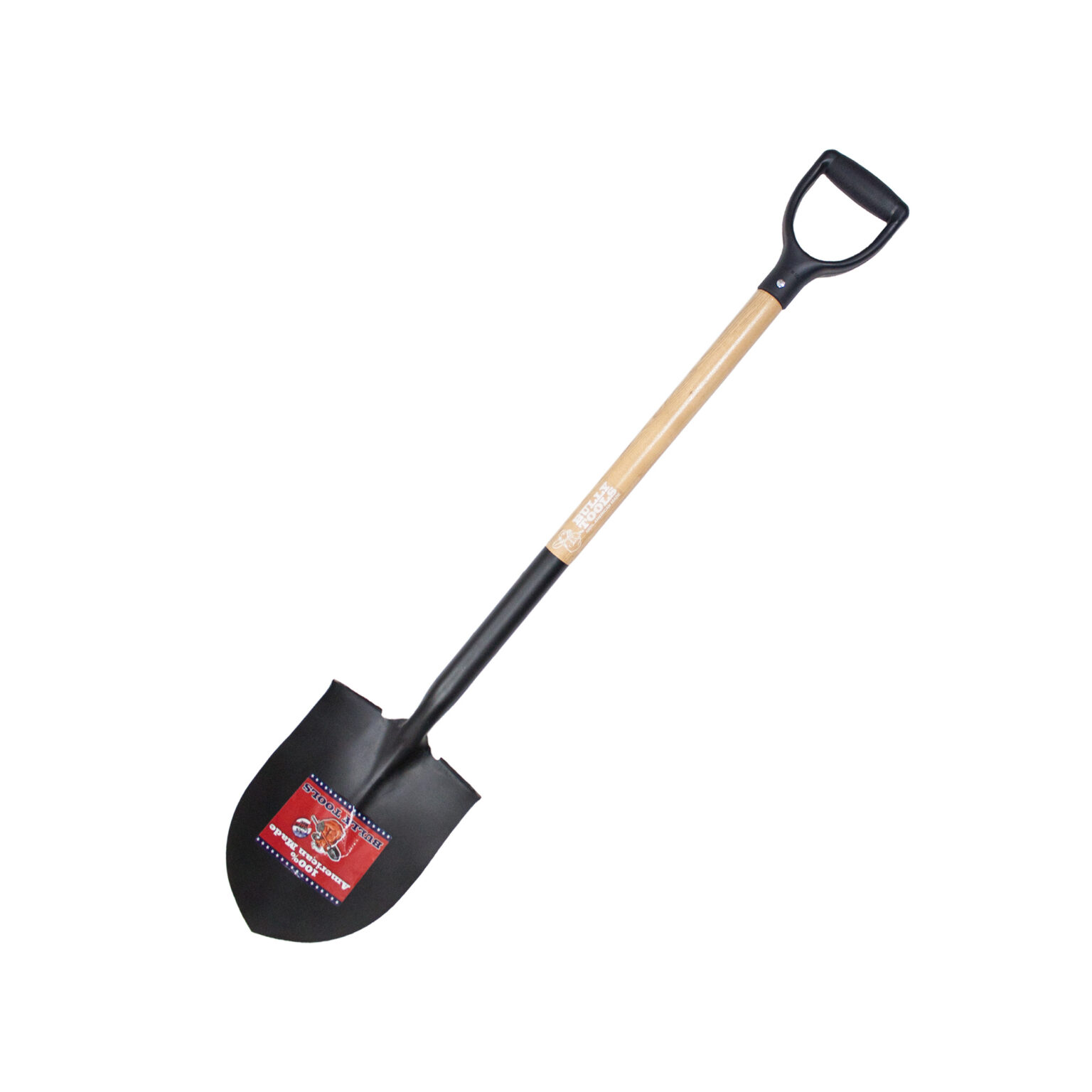 14-Gauge Round Point Shovel (Fiberglass, Hardwood) - Bully Tools