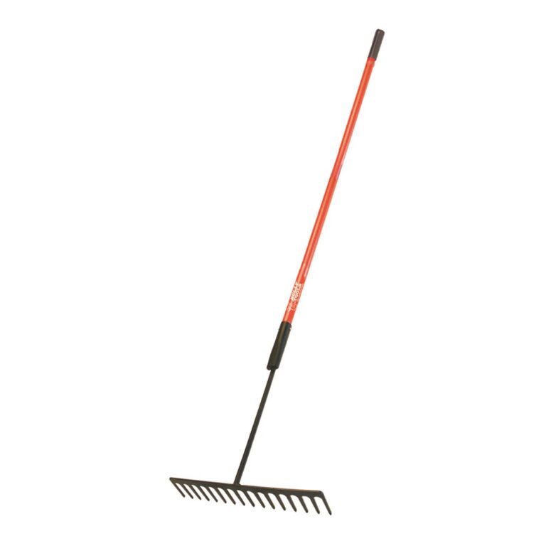 16" Asphalt Rake with Long Fiberglass Handle - Bully Tools, Inc.